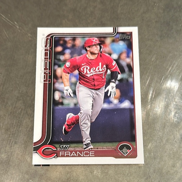 Topps | Accessories | Topps Baseball Card Red And Gray Uniform | Poshmark
